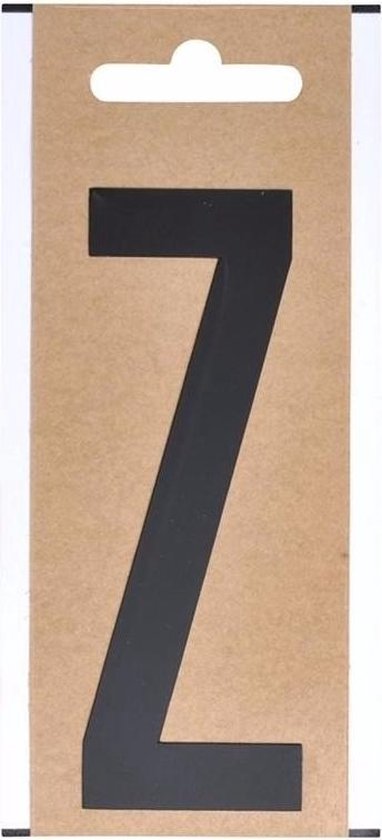 Letter sticker Z zwart 10 cm | bol