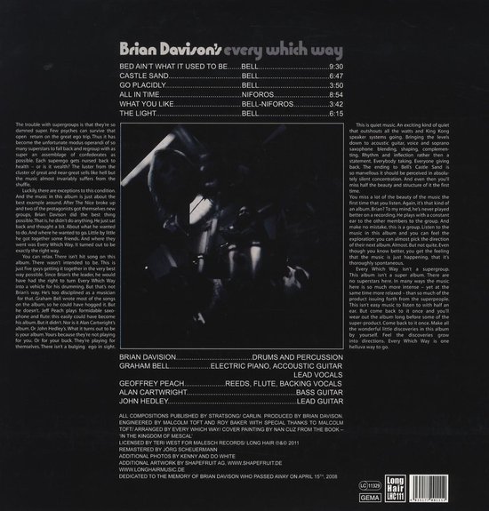 Every Which Way, Brian Davison'S Every Which Way | Muziek | bol