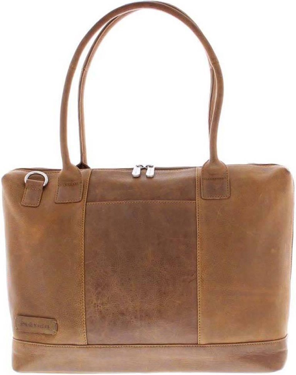 Plevier laptoptas 15.6 inch cognac | bol.com