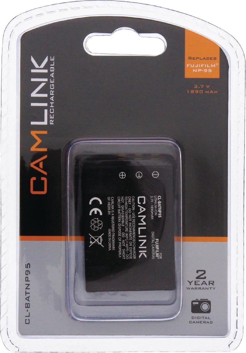 Camlink Oplaadbare Lithium-Ion Camera Accu 3.7 V 1890 mAh | bol.com