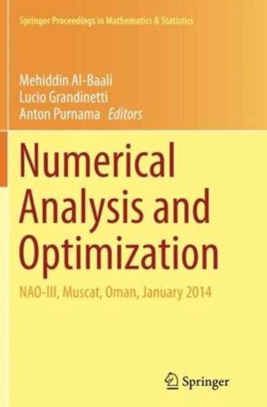 Numerical Analysis and Optimization | 9783319359106 | Boeken | bol.com