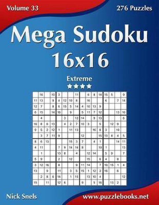 Mega Sudoku 16x16 | bol