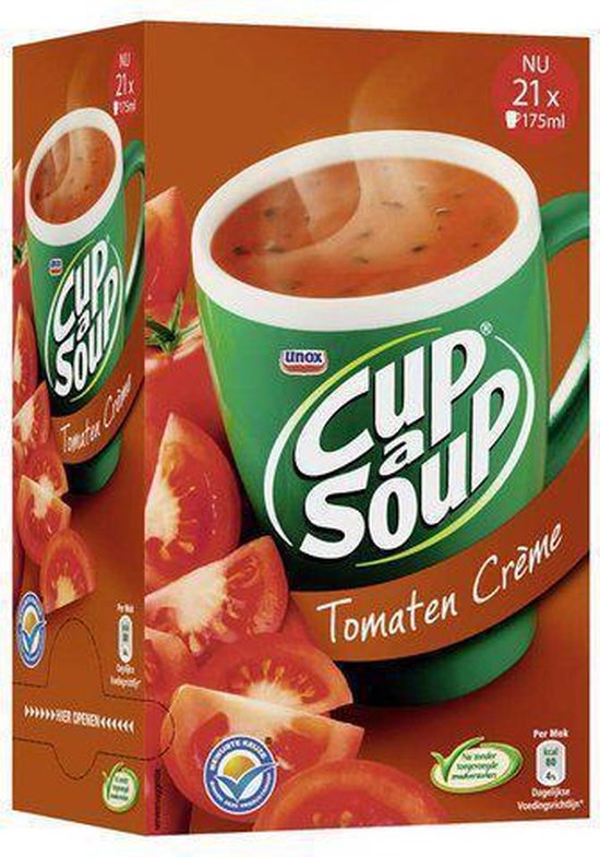 Unox Cup-a-Soup Tomaten créme - Pak van 21 zakjes | bol.com