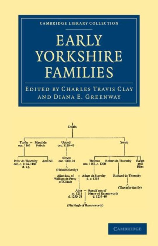 Early Yorkshire Families | 9781108058377 | Boeken | bol