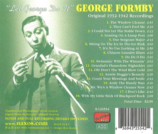 George Formby - Let George Do It 1932-1942 (CD), George Formby | Muziek ...
