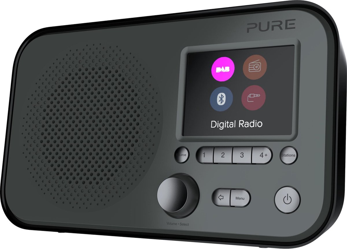 Pure Elan BT3 Graphite draagbare DAB radio | bol.com