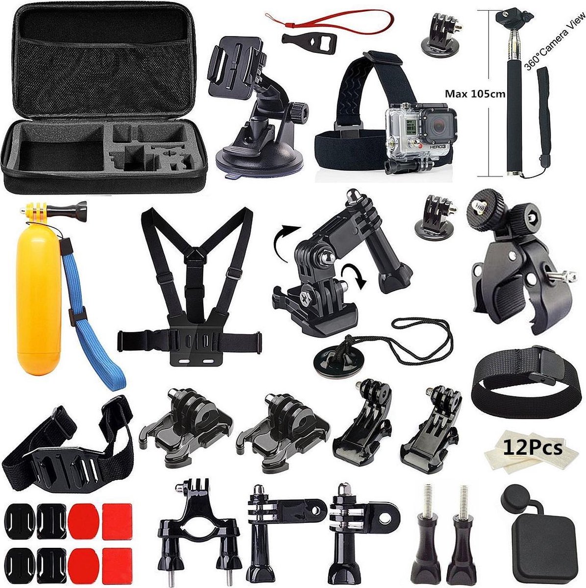 Gopro Accessoire set 33-delig GoPro HERO 4 / 3+ / 3 / 2 / 1 Compatibel ...