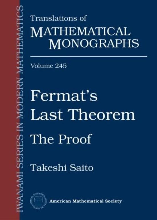 Fermat's Last Theorem | 9780821898499 | Takeshi Saito | Boeken | bol.com