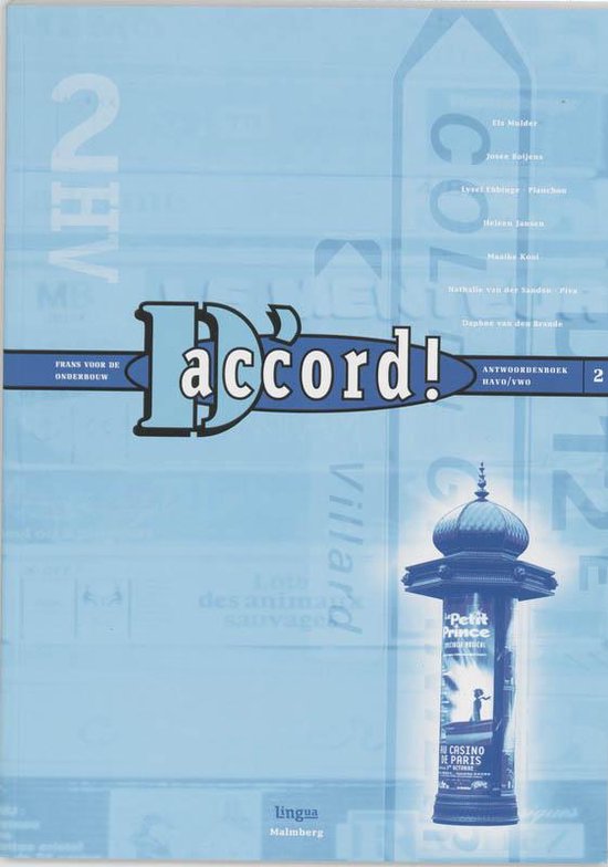 D'accord ! 2 Havo/vwo Antwoordenboek | 9789020824704 | E. Mulder ...