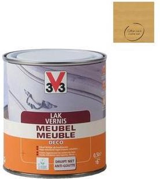 V33 Meubelvernis - 0.5L - Lichte eik | bol