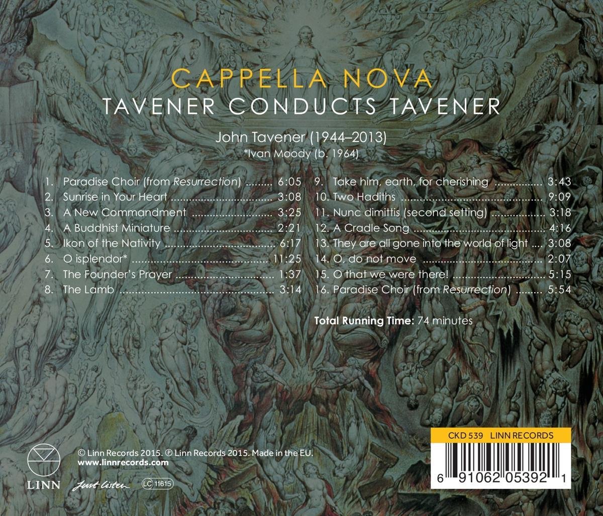 Cappella Nova & Alan Tavener - Tavener Conducts Tavener (CD), Alan ...