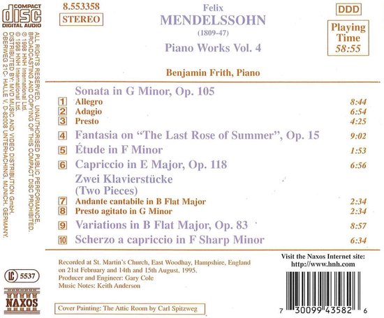 Benjamin Frith - Piano Works 4 (CD), Benjamin Frith | Muziek | bol.com