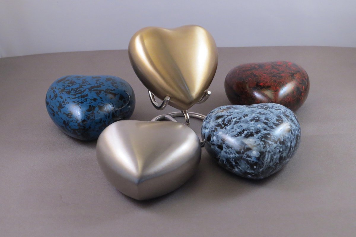 Mini hart urn zilver met houder | bol.com