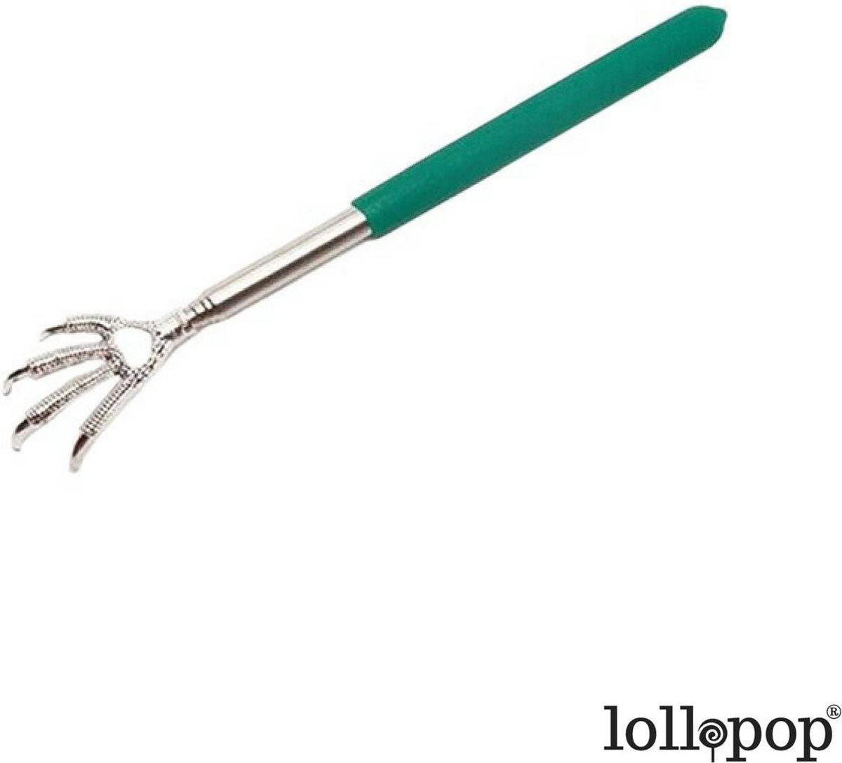 Uitschuifbare Ruggenkrabber RVS en Rubber - Groen | bol.com