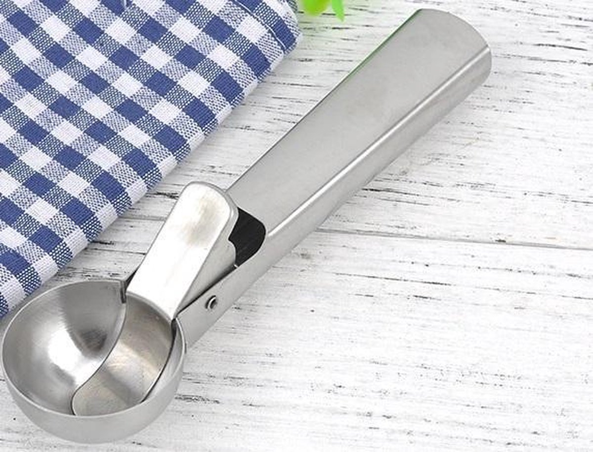 Kitchen Princess - IJsschep RVS Deluxe - Roestvrij Staal Bolletjeslepel ...