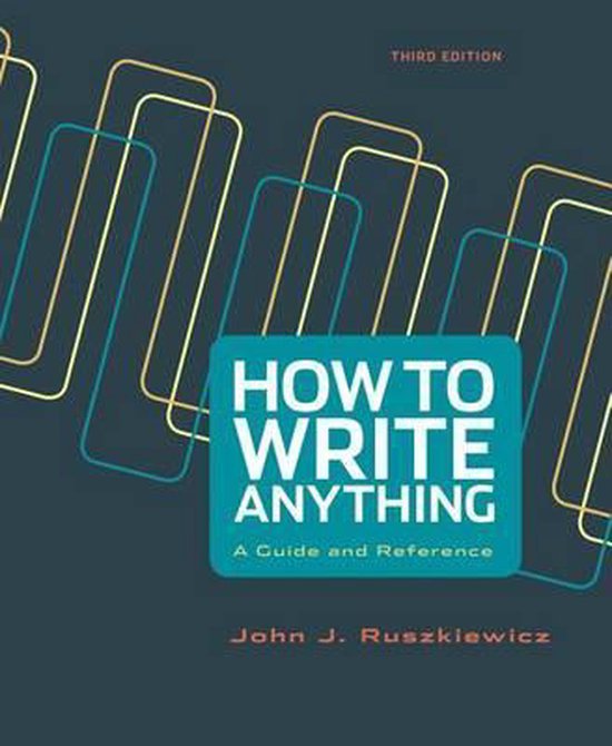 How to Write Anything | 9781457693687 | University John J Ruszkiewicz ...