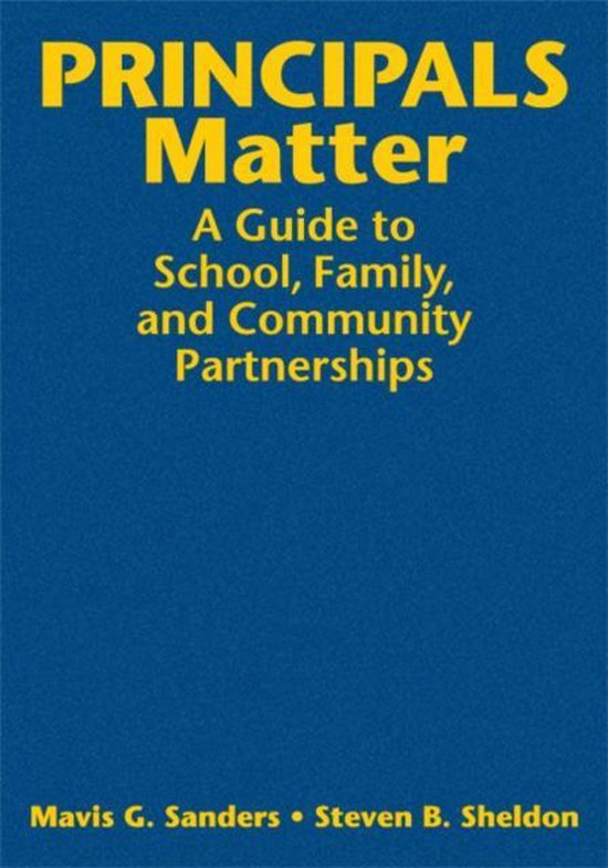 Principals Matter | 9781412960410 | Mavis G. Sanders | Boeken | bol