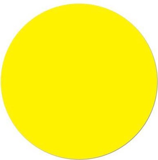 Vloerstickers cirkels set (geel) | bol