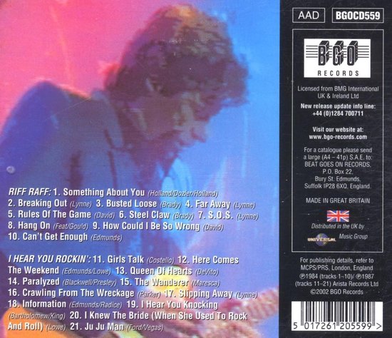 Riff Raff/I Hear You Rock, Dave Edmunds | CD (album) | Muziek | bol.com