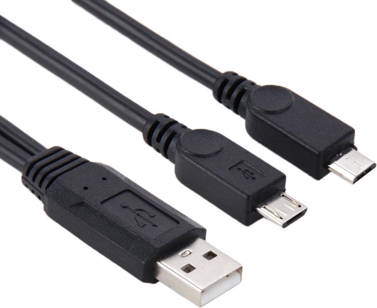 Let op type!! USB 2.0 man 2 Micro USB Male Kabel Lengte: ongeveer 30cm ...