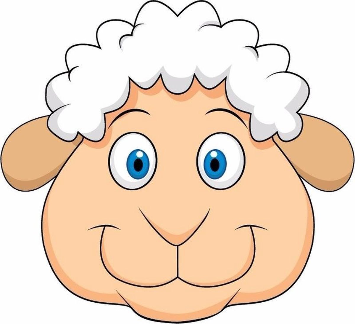 Kartonnen schaap/lammetje masker voor kinderen | bol.com