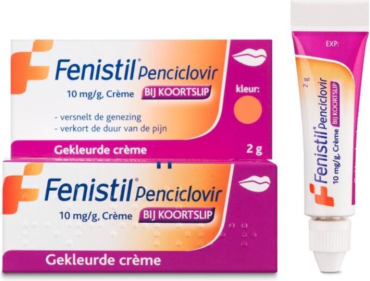 Fenistil Penciclovir - 10 mg - Koortslipcrème | bol.com