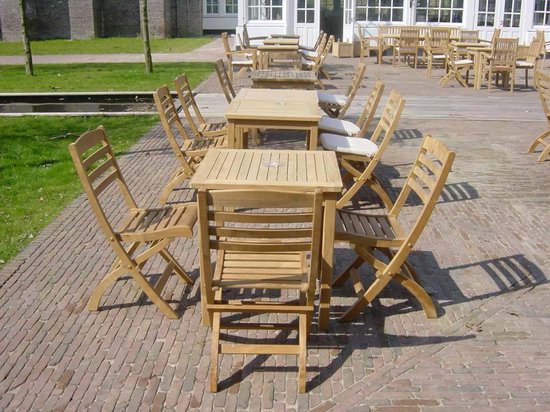Garden Teak Tuintafel Collin | 80 x 80 cm | bol