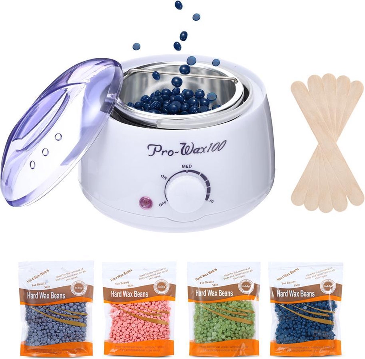 Pro Wax 100 complete Wax set voor het ontharen, geschikt voor alle ...