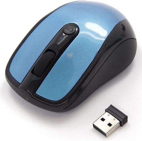 Wireless Optical Mouse - 5GHz - Blauw | bol