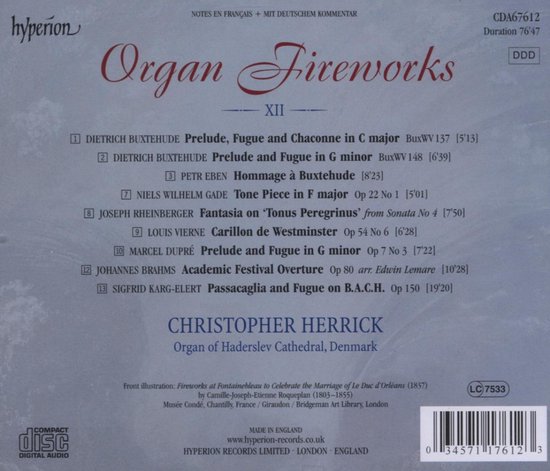 Organ Fireworks - Xii - Herrick Christopher, Christopher Herrick ...