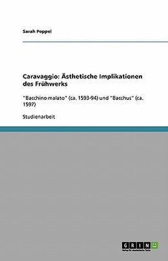 Caravaggio, Sarah Poppel | 9783640351862 | Boeken | bol.com