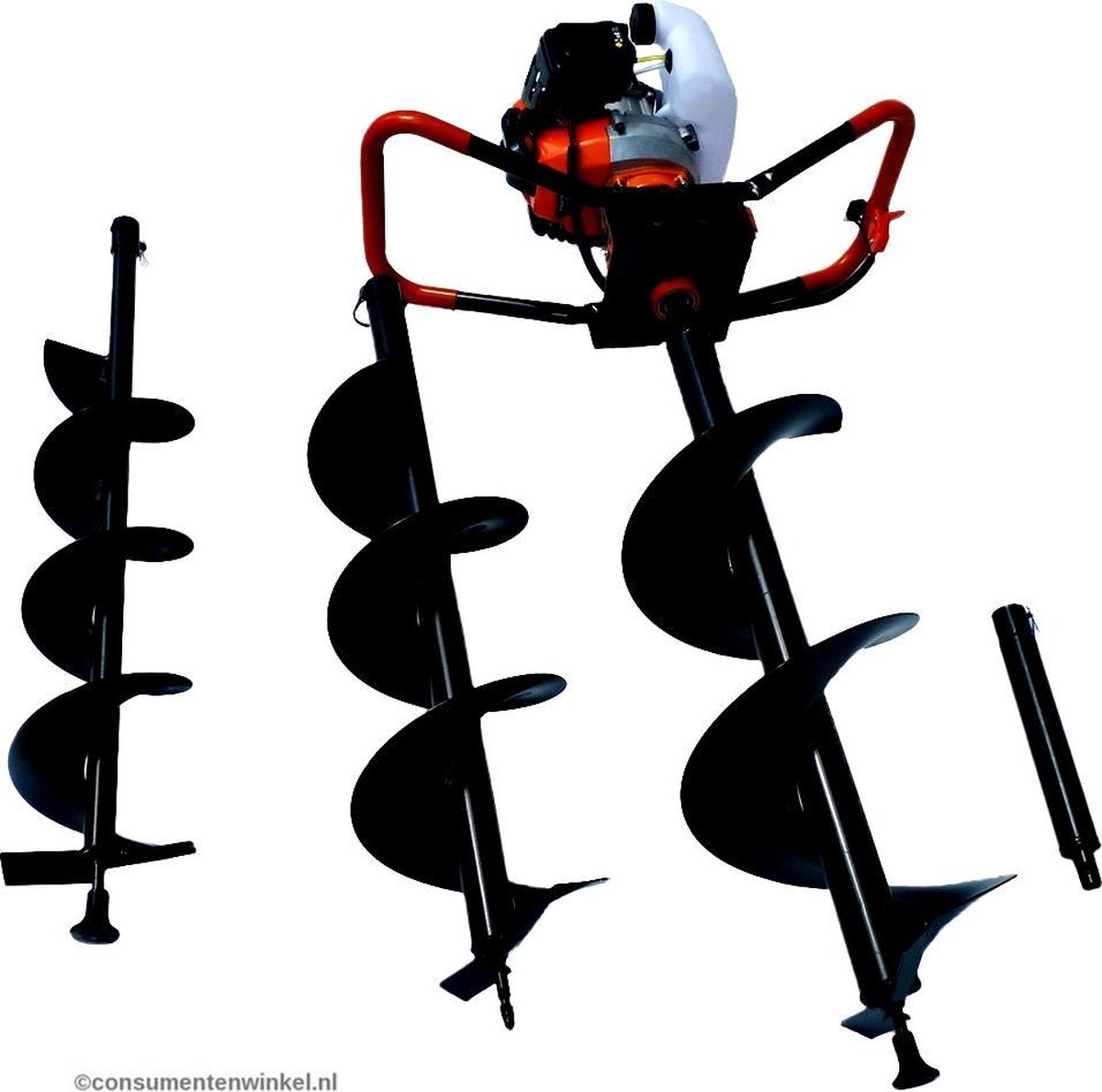 FIGHTER FT-181 Boormachine Grondboor met 3 grondboren - 5.2 kW | bol.com