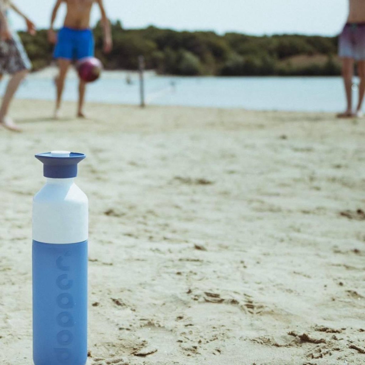 Dopper sporter cap - Atlantic Blue Blauw, Wit + Gratis Druppel ...