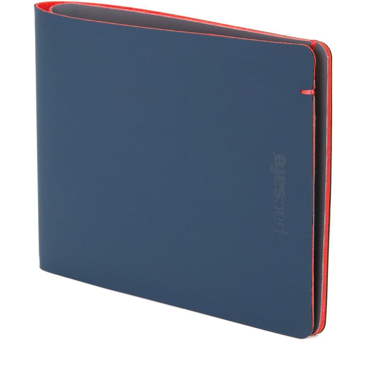 Pacsafe RFIDsafe TEC Bifold Wallet-Portemonnee-Blauw /Rood (Navy / Red ...