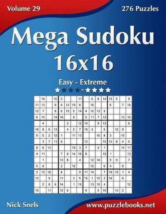Mega Sudoku 16x16 Bol