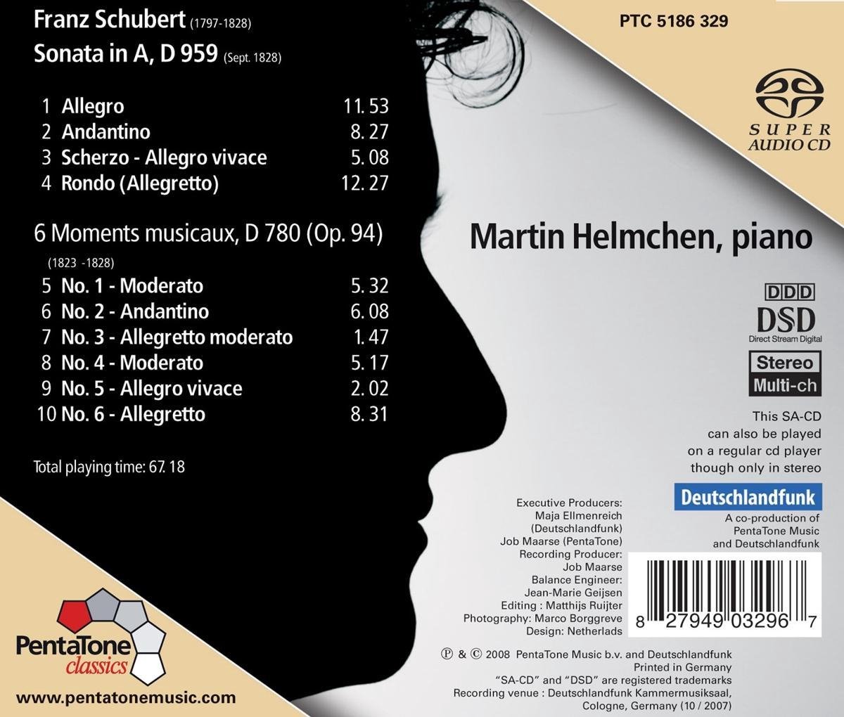 Martin Helmchen - Piano Sonata & 6 Moments Musicaux (Super Audio CD ...