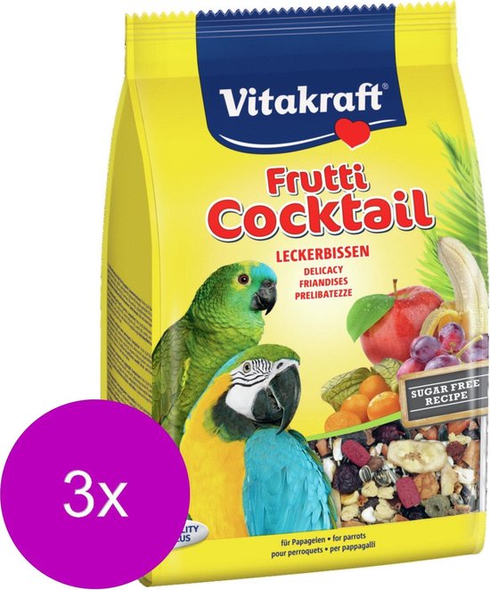 Vitakraft Cocktail Frutti Perroquet / Ara - Snack pour oiseaux - 3 x ...