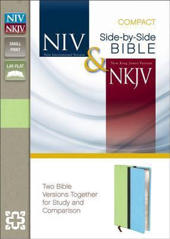 NIV, NKJV, Side-by-Side Bible, Compact, Leathersoft, Green/Blue ...