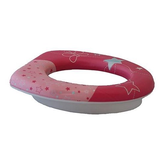 wc bril verkleiner toilettrainer TOM&ZOE softfoam - Roze | bol.com