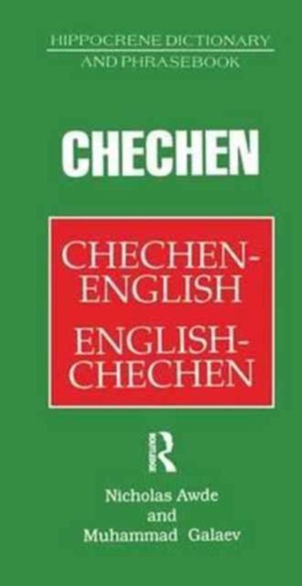 Chechen-English English-Chechen Dictionary and Phrasebook, Nicholas ...