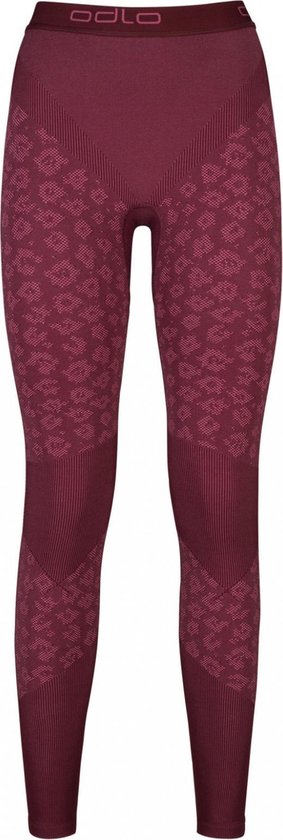 Odlo Evolution Warm - Sportbroek - Dames - Rood - Maat XS | bol.com