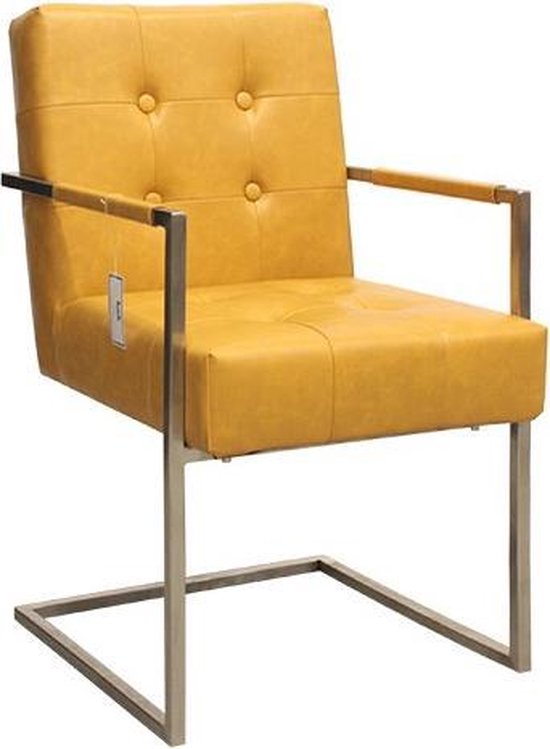 Kick designstoel Raw - vintage oker yellow | bol.com