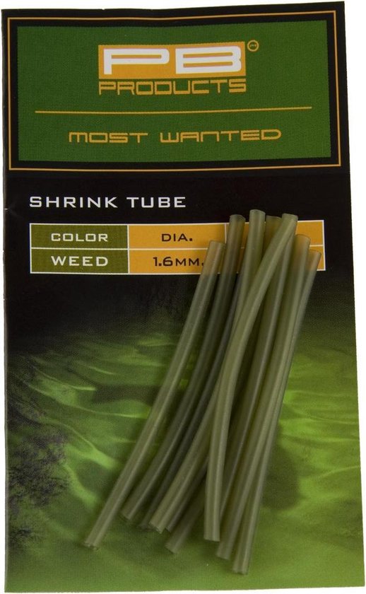 PB Products Shrink Tube - Krimpkous - 2.4mm - Weed - 10st - Groen | bol