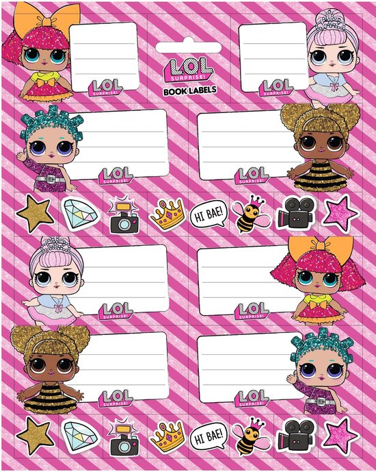 LOL Surprise - Schooletiketten (8 stuks) | bol