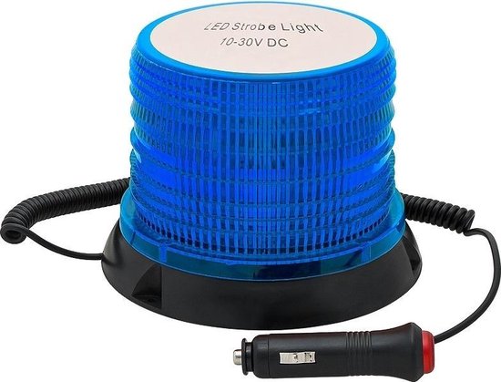 BLAUW dak zwaailicht 60 LED - magneet bevestiging | bol