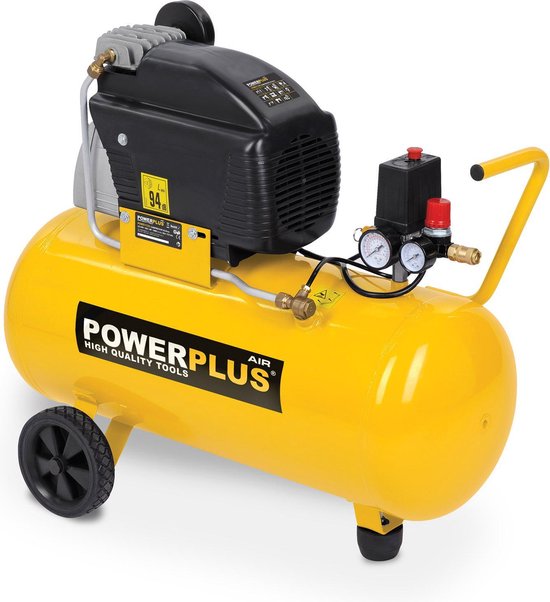 Powerplus POWX1760 Compressor - Luchtcompressor - 1500W - 8 bar - 50L ...