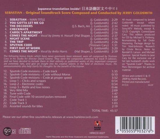 Sebastian, Jerry Goldsmith | CD (album) | Muziek | bol