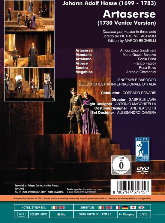 Ensemble Barocco Of The Orchestra Internationale D'Italia, Corrado ...