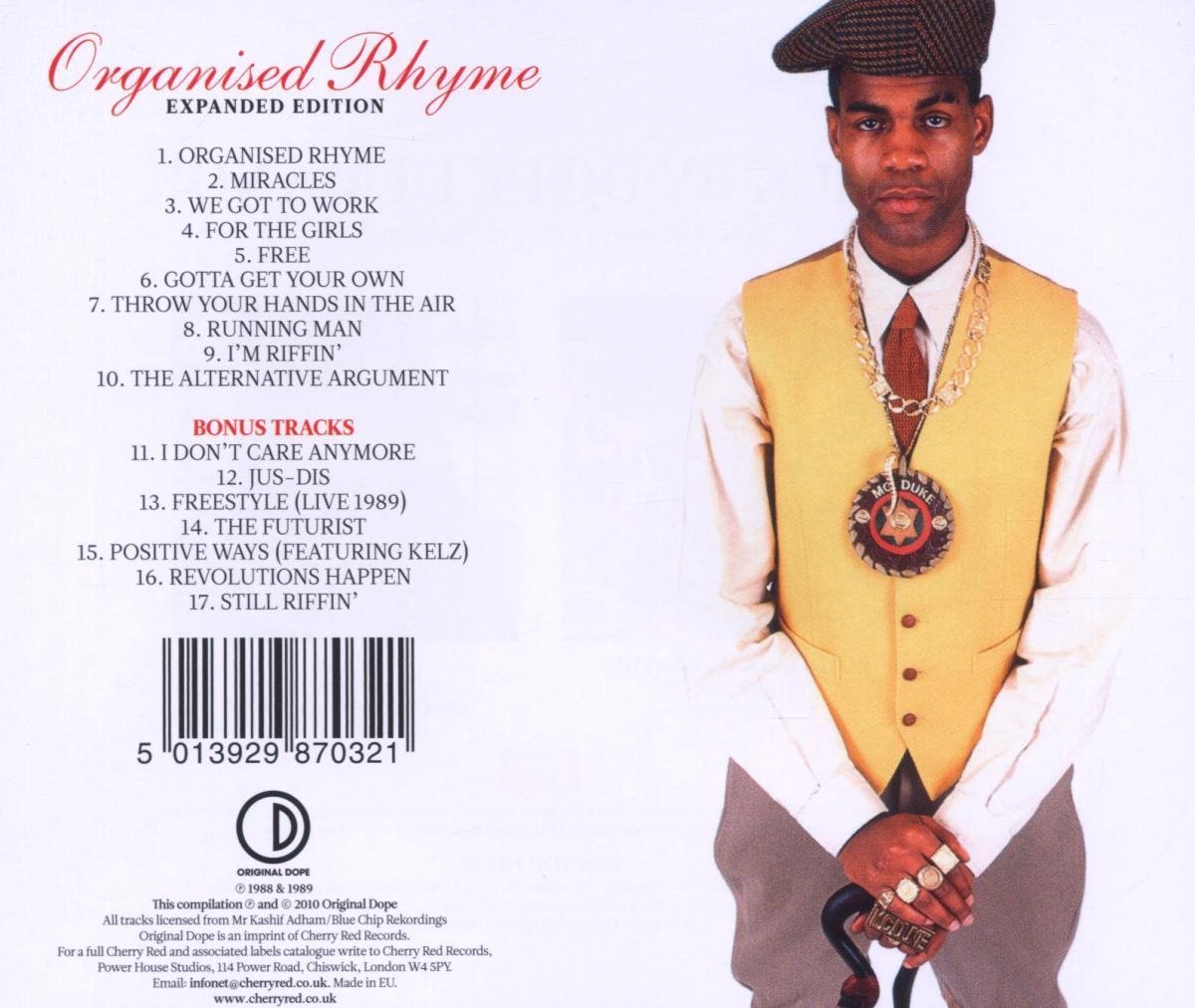 Organised Rhyme, MC Duke | CD (album) | Muziek | bol.com