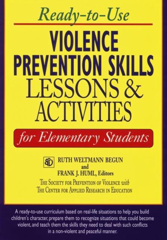 Ready-to-Use Violence Prevention Skills Lessons and Activities for ...
